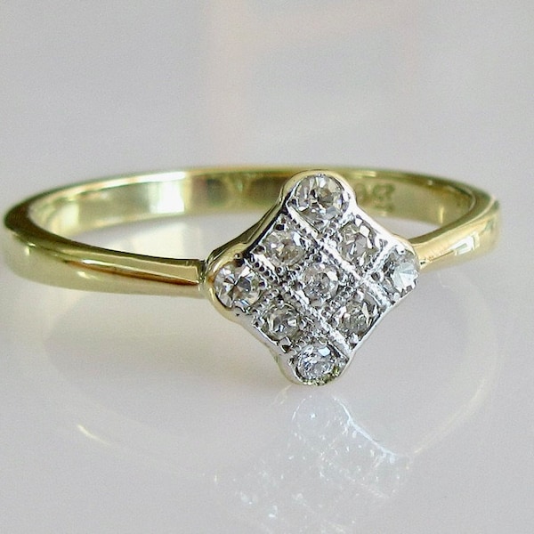 Diamond Cluster Ring - Etsy