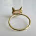 Vintage 15ct Gold Fox With Ruby Eyes Ring - Etsy