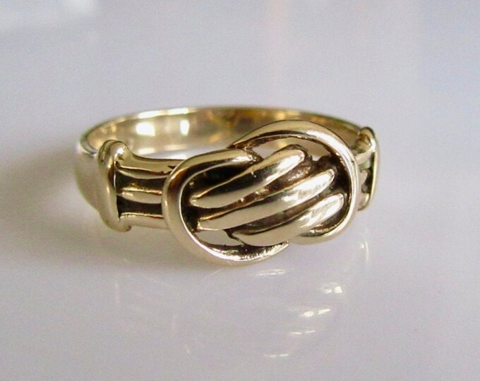 Vintage 9ct Gold Infinity Knot Ring - Etsy