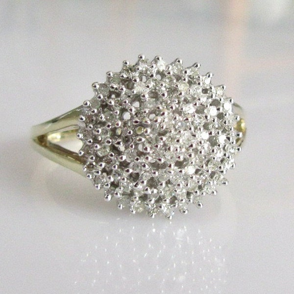 Large Diamond Ring - Etsy