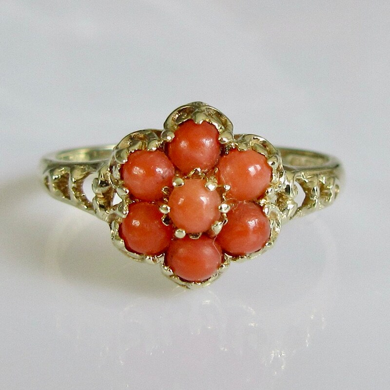 Buy Coral Ring Online In India - Etsy India