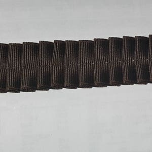 Box Pleated Grossgrain Ribbon Trim Dark Brown by the Yard - Etsy
