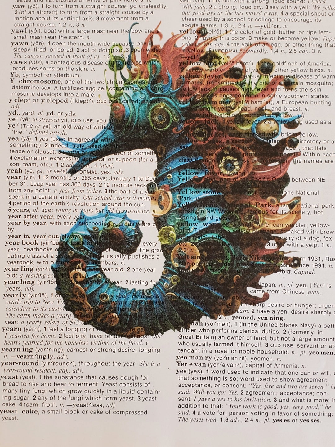 Themed Dictionary Page Prints - Fantasy, Set of 5 Printed Pages - Etsy