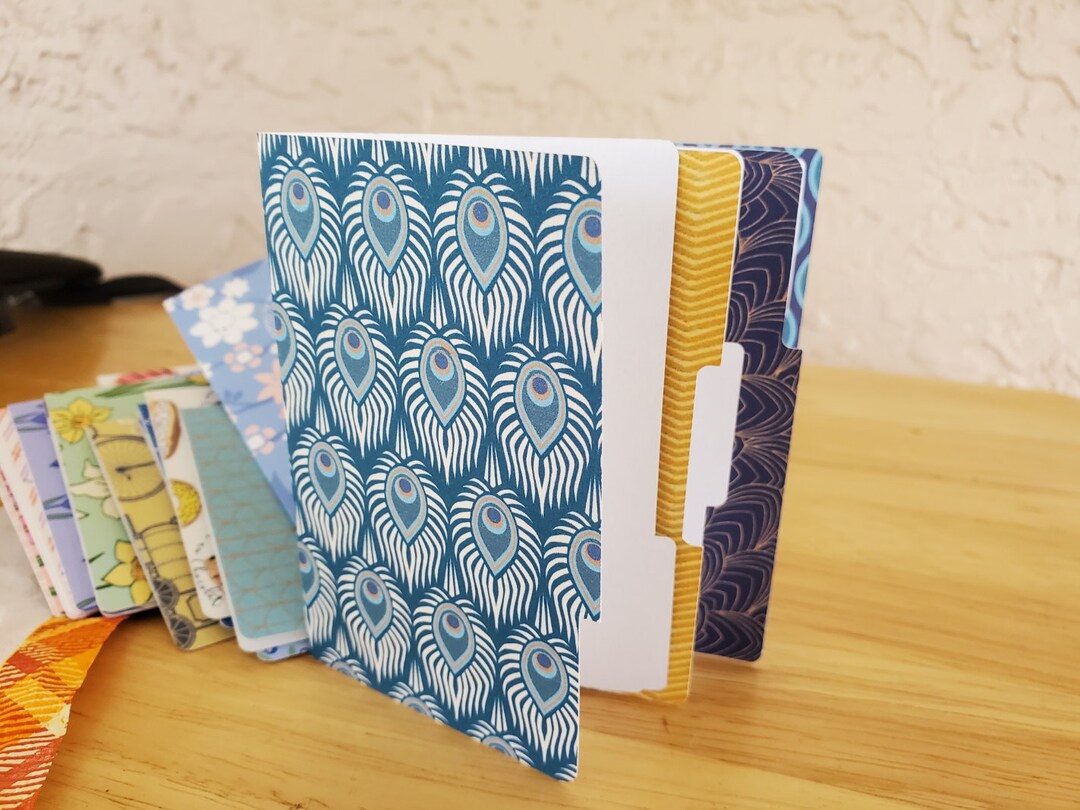 Printed Mini File Folder, 2.75 Inches Wide by 4 Inches Long, Set of 12 ...