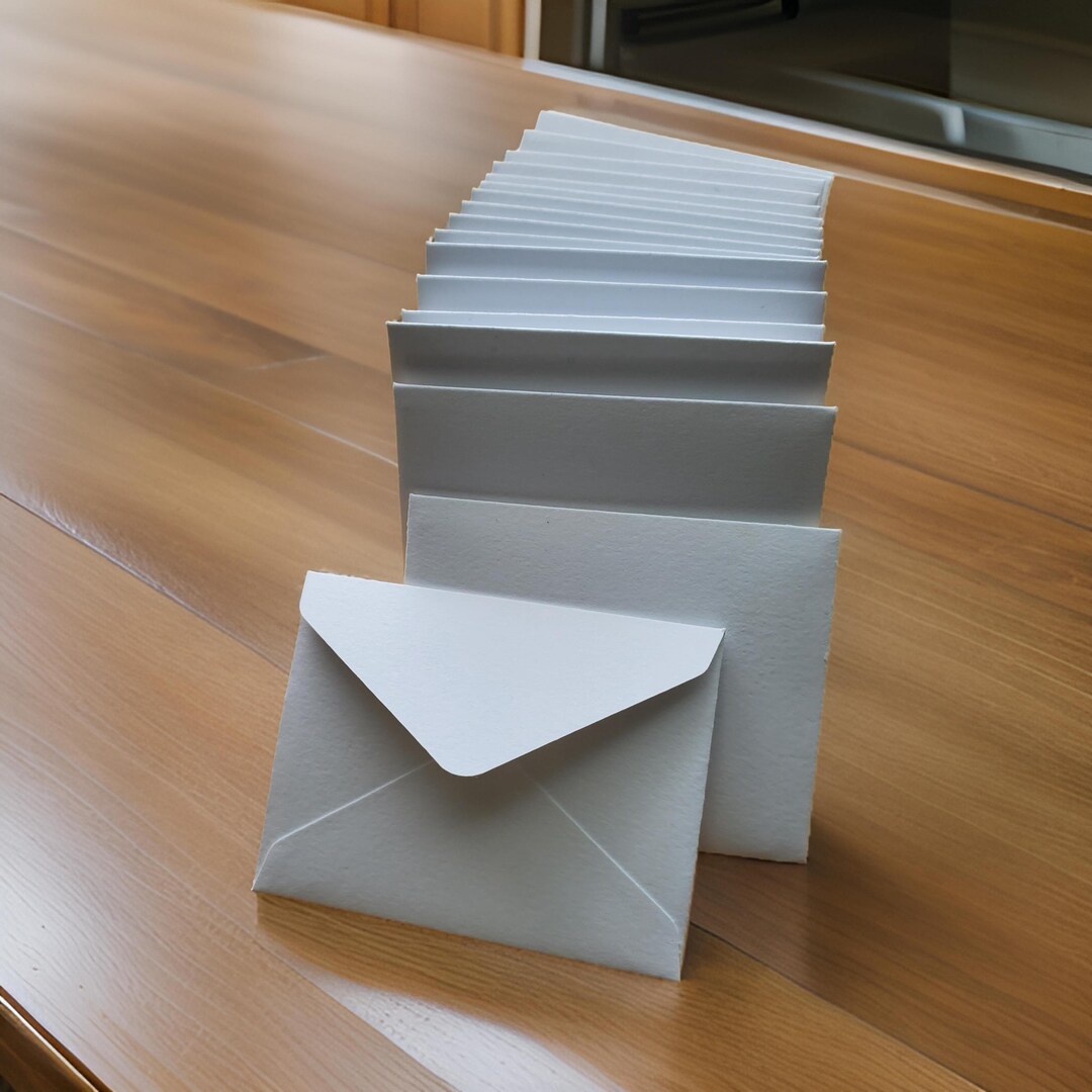 Mini White Envelopes Set: 2.5-inch Craft Embellishments - Etsy