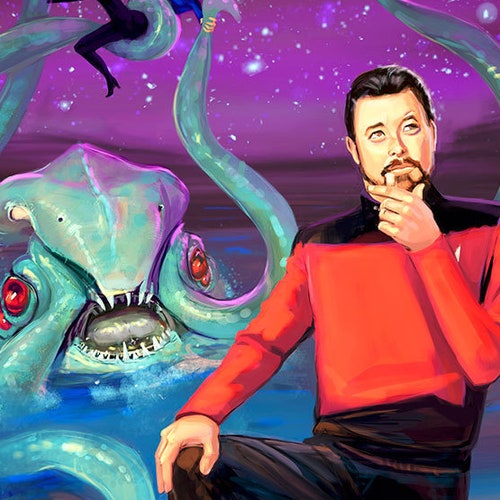 Star Trek William Riker Wall Art Print Next Generation TNG | Etsy