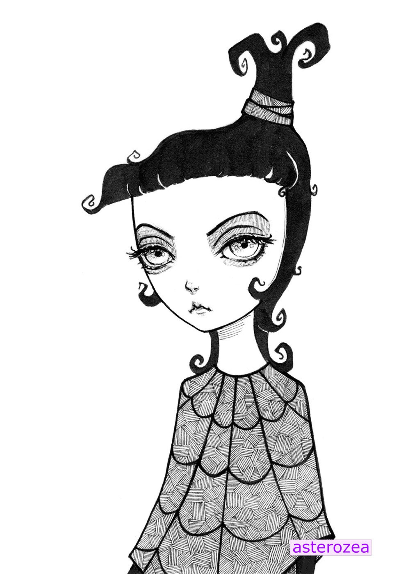 Lydia Deetz 5x7 Print Beetlejuice Wall Art Print Tim - Etsy