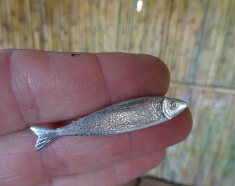 Sterling silver fish | Etsy