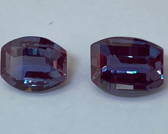 Lab Grown Alexandrite Faceted Gemstoneround Color Change - Etsy