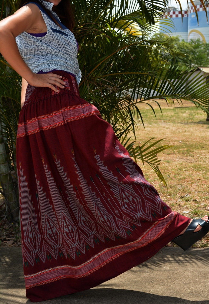 Hand geweven rok lange rok Maxi rok Boho rok Boho Maxi | Etsy