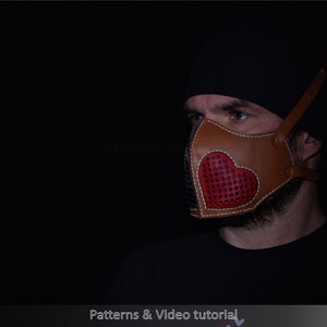 Leather Face Mask Pattern With Changeable Filter (PDF Pattern) - Etsy