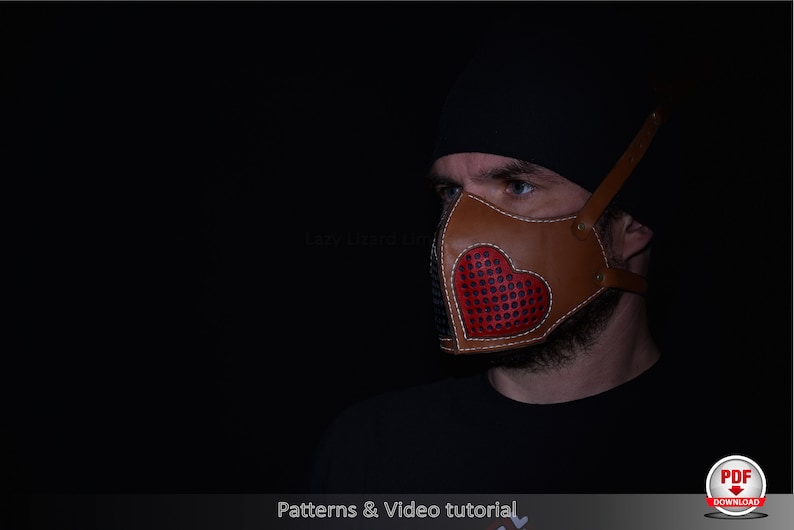 Leather Face Mask Pattern With Changeable Filter (PDF Pattern) - Etsy