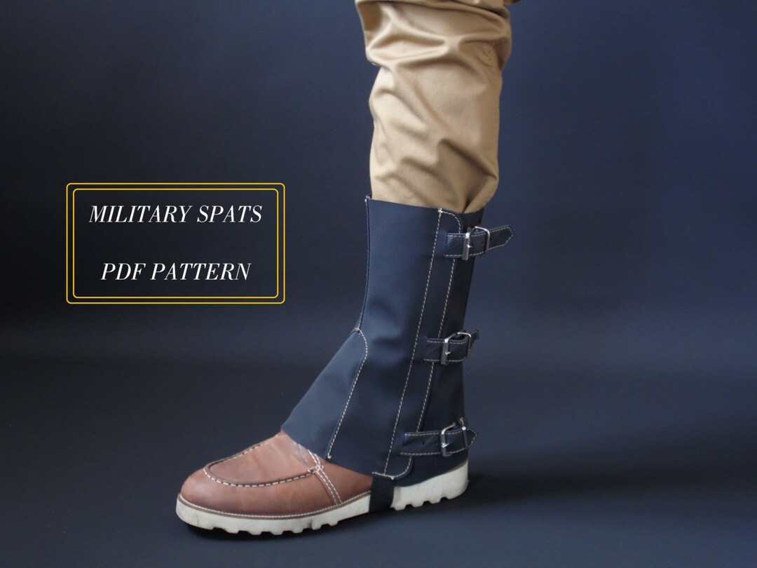 Military Spats, Digital PDF Pattern, Sewing Tutorial - Etsy
