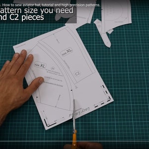 Aviator Hat, Digital PDF Pattern, Sewing Pattern, Video Tutorial, DIY ...