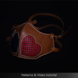 Leather Face Mask Pattern With Changeable Filter (PDF Pattern) - Etsy