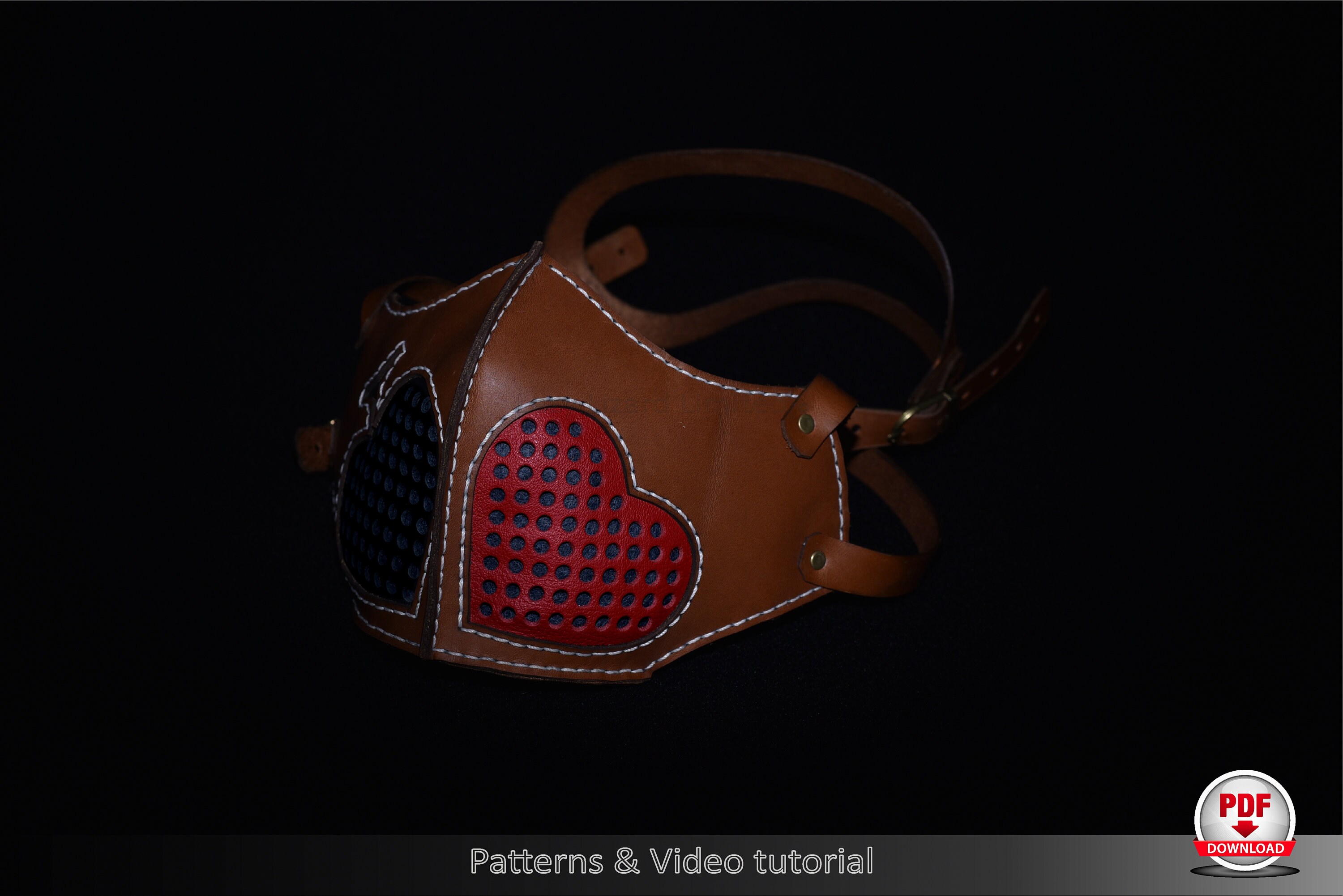 Leather Face Mask Pattern With Changeable Filter (PDF Pattern) - Etsy