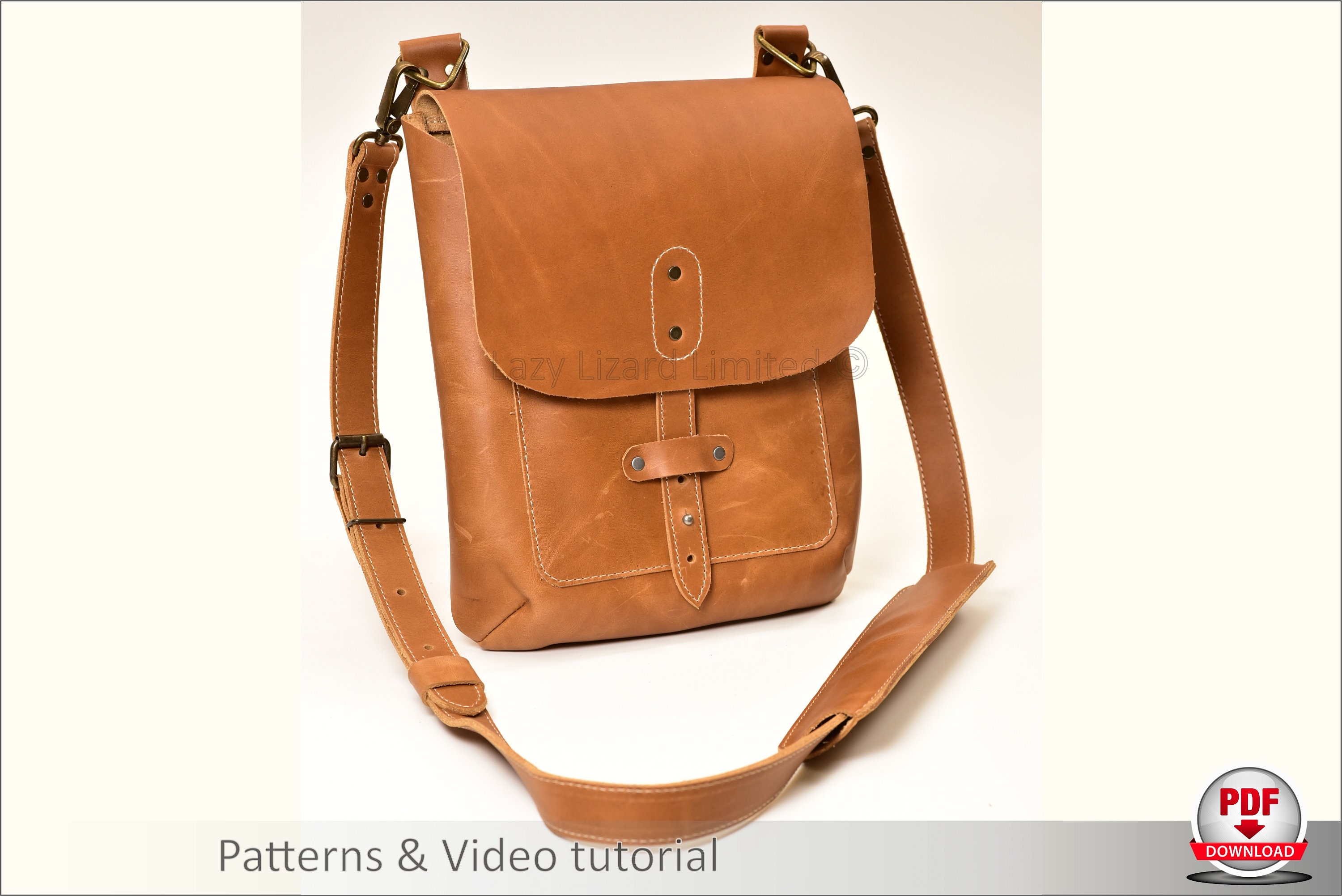 Cross-body Bag Pattern Leather Bag DIY Digital PDF Pattern - Etsy
