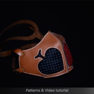 Leather Face Mask Pattern With Changeable Filter (PDF Pattern) - Etsy
