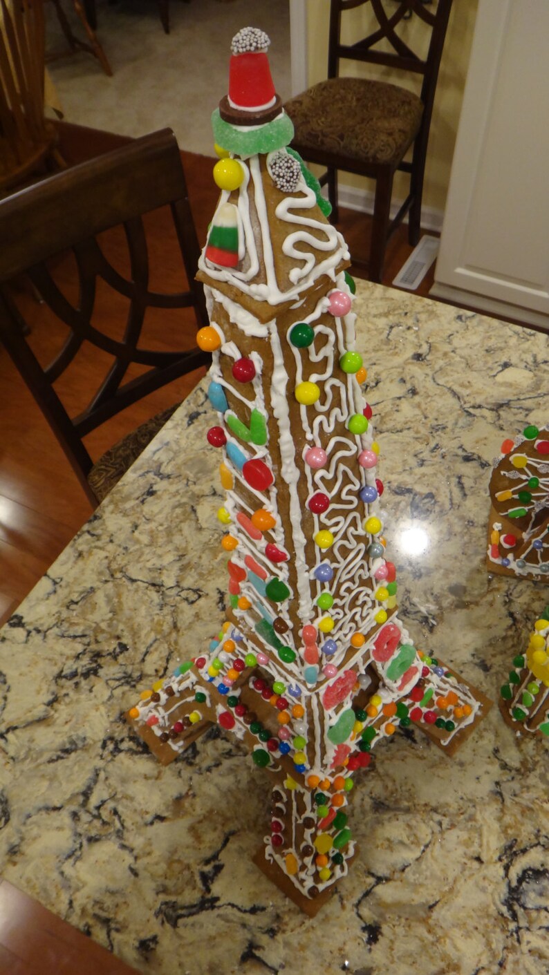 Eiffel Tower Gingerbread House Pattern Instant Download - Etsy