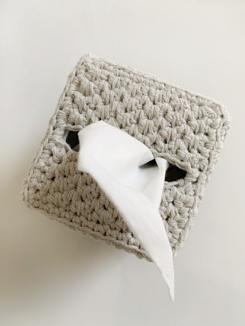 Tissue Box Cover for Cubed Square Boxes Crochet Pattern - Etsy