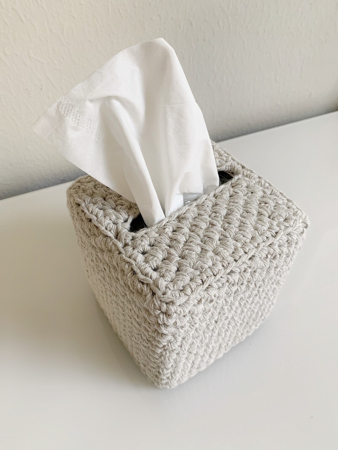 Tissue Box Cover for Cubed Square Boxes Crochet Pattern - Etsy