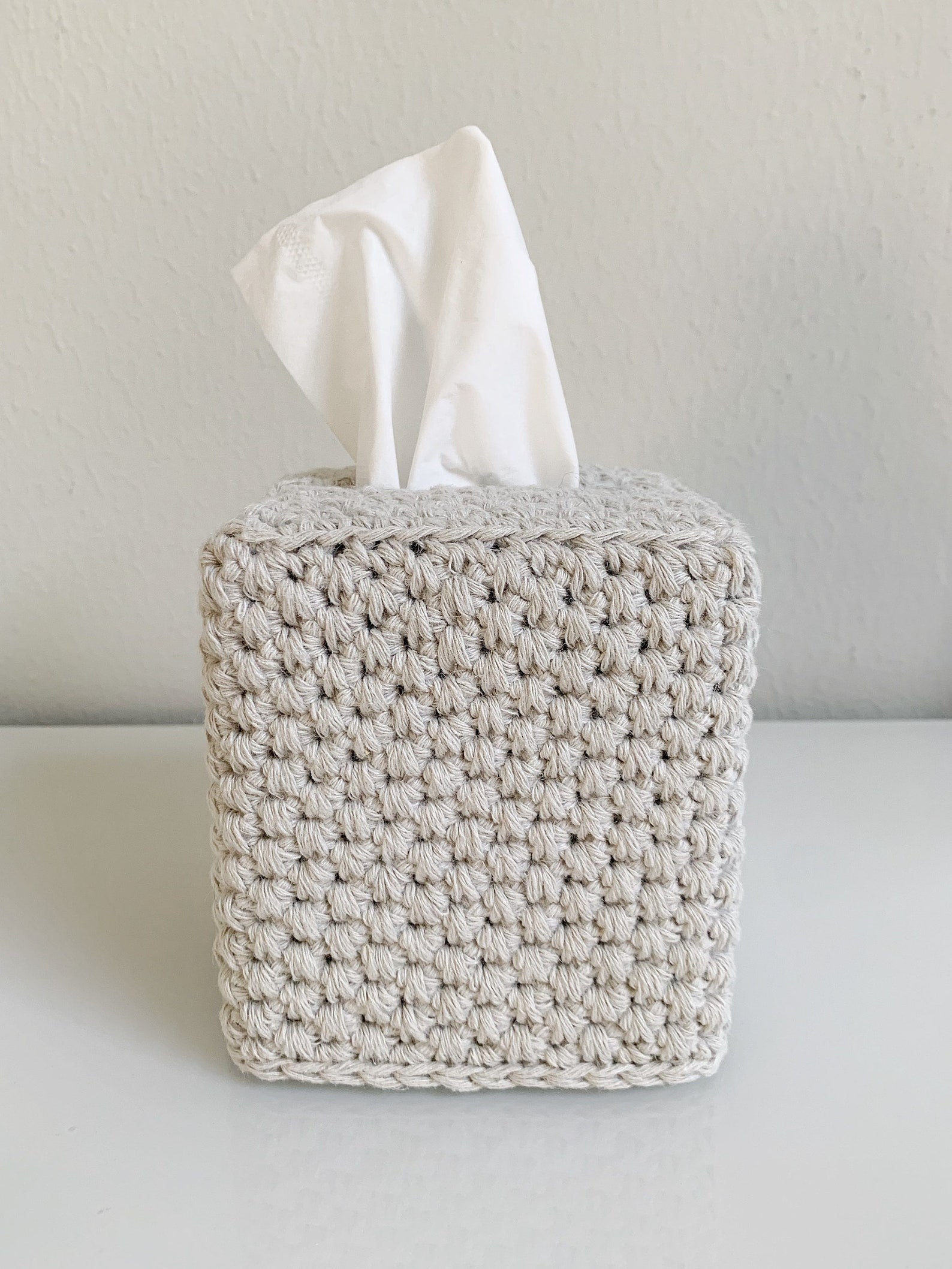 Tissue Box Cover for Cubed Square Boxes Crochet Pattern the CHEHOP - Etsy