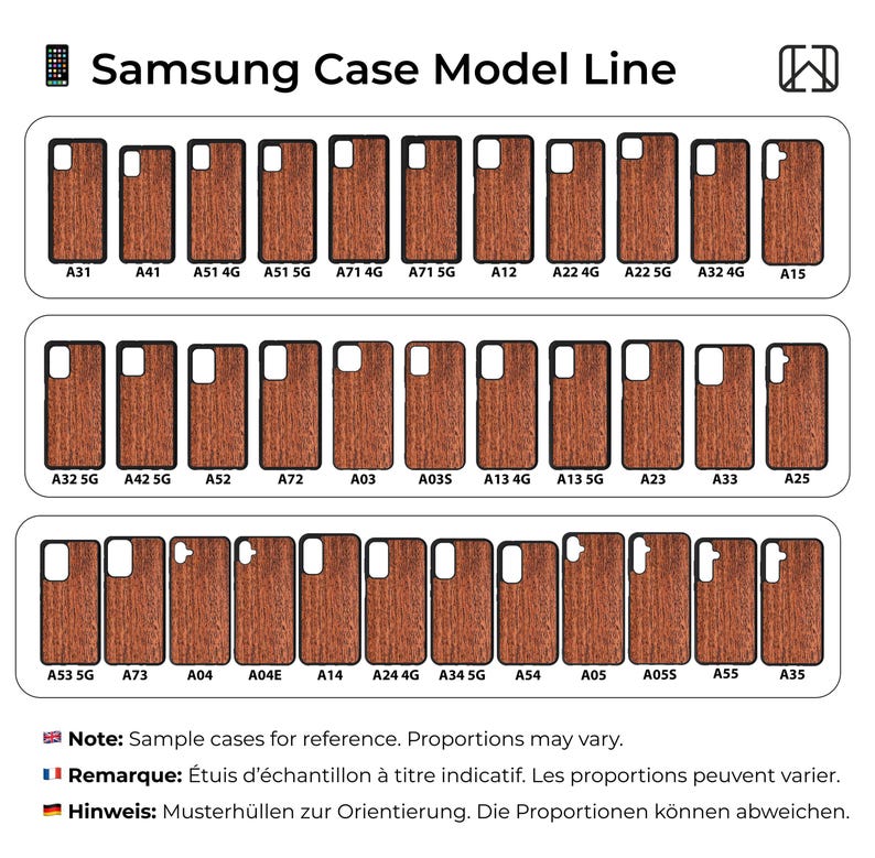 Real Wood + Resin Samsung Phone Case – Natural Wood Grain Protective ...