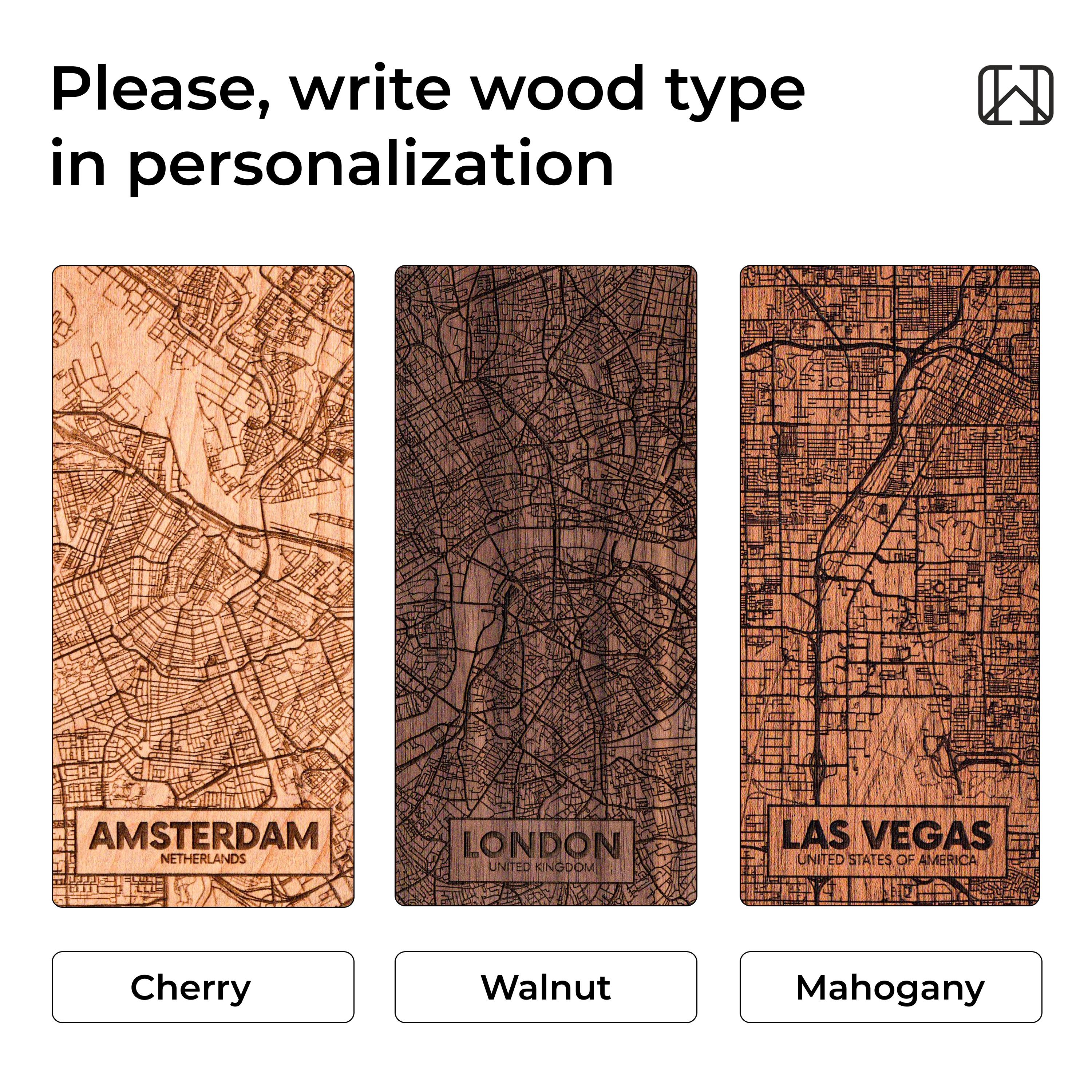 City Map - Real Wood Case for Motorola - Moto G Stylus 5G, Moto G14 ...