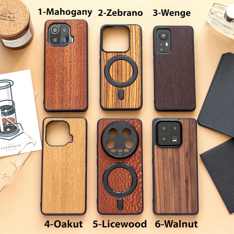 Real Wood Phone Case for Xiaomi | Fits 17, 14, 13, 12, 11, 10 and More ...