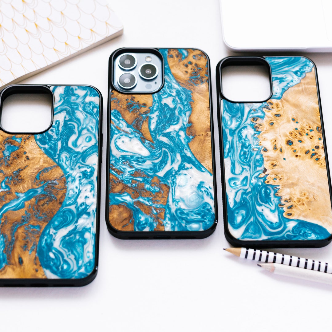Real Wood Resin Magsafe Case for iPhone 15, 14, 13, 12, 11, X, XR, XS ...