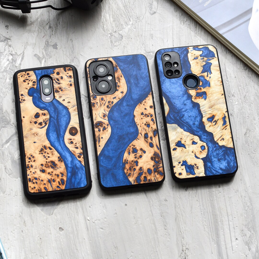 Real Wood Resin Oneplus Phone Case for Ace 2, Ace 30, Nord 3, Nord 20 ...
