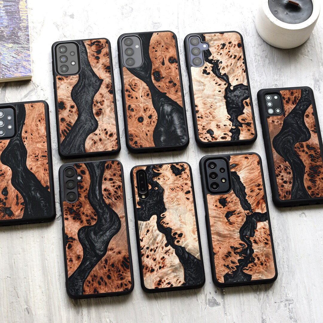 Wood + Resin | Real Wood Case for Samsung A-series: A16, A06 | A55, A35 ...