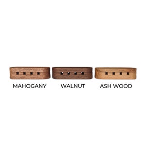 Wooden Cable Holder Mahogany Walnut Cherry | Desk Wire Organizer ...