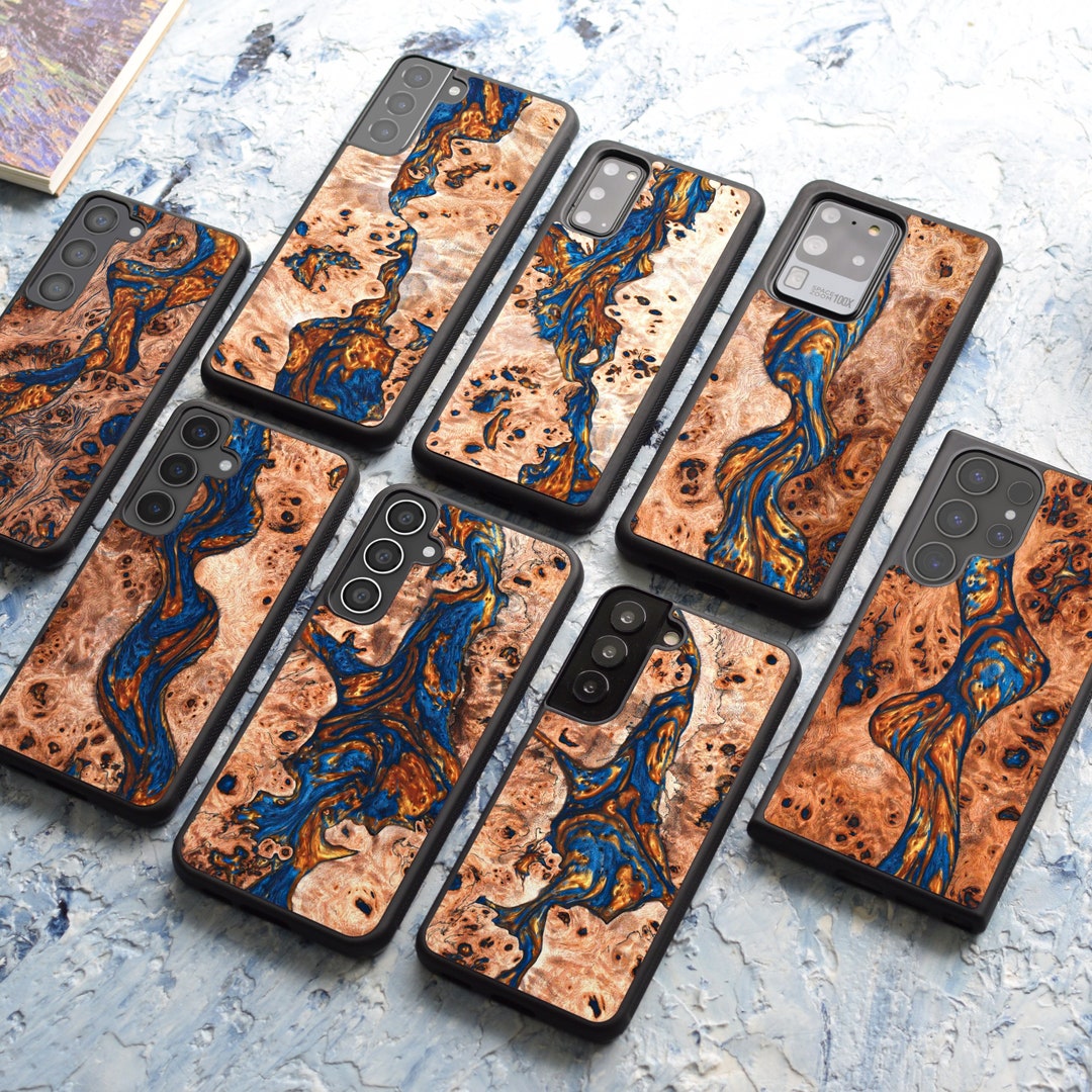 Real Wood + Epoxy Resin Case for S25/S24/S23/S22/S21/S20/S10 | Samsung ...