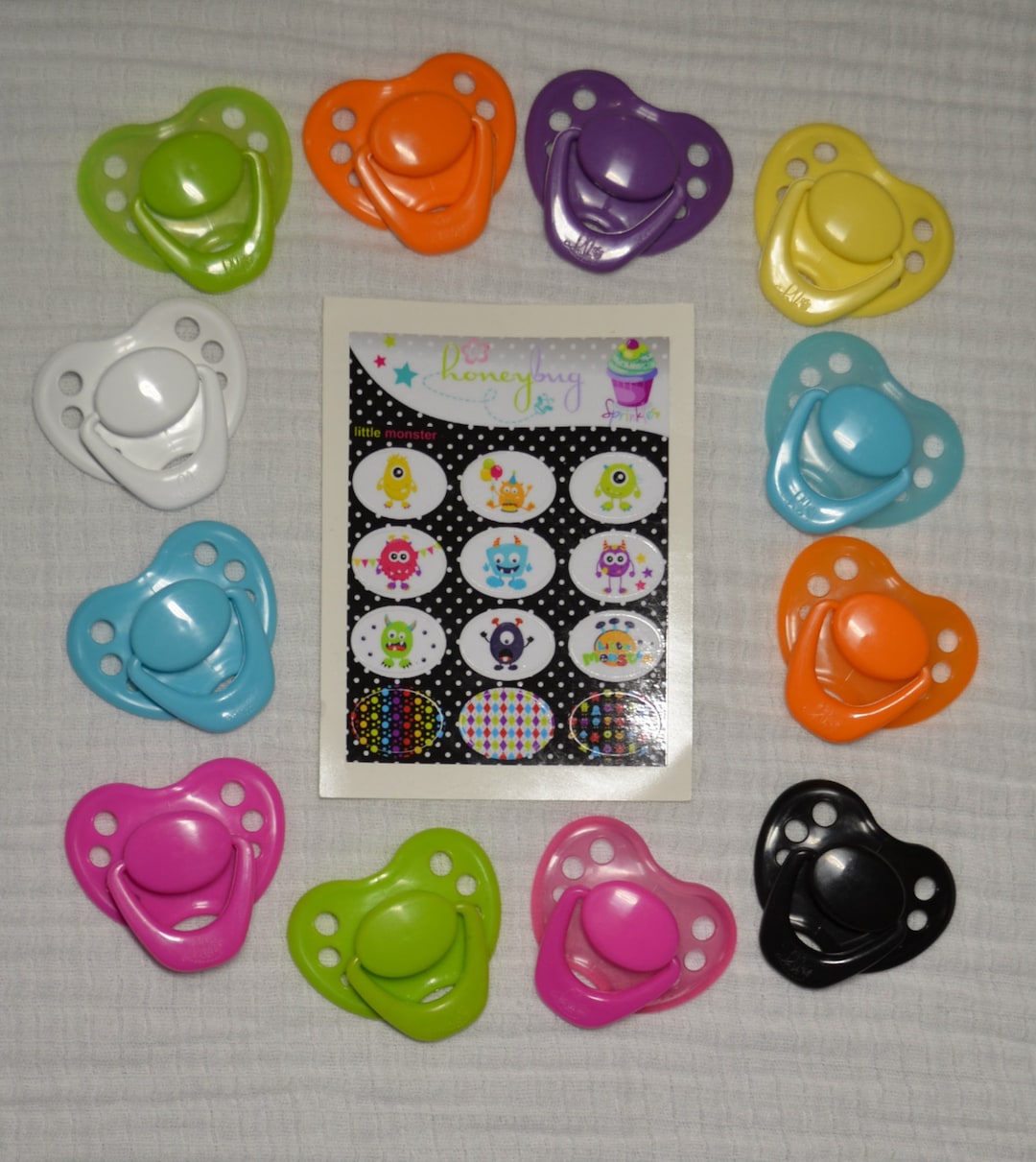 MONSTERS Honeybug KIT Makes 12 Magnetic Pacifiers for - Etsy