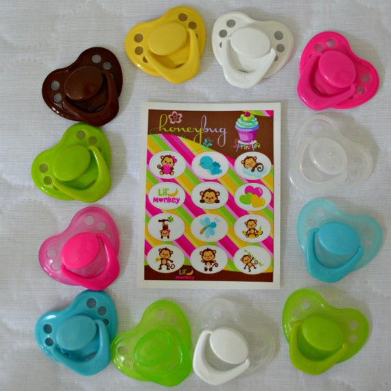 Monkeys Honeybug KIT Makes 12 Magnetic Pacifiers for | Etsy