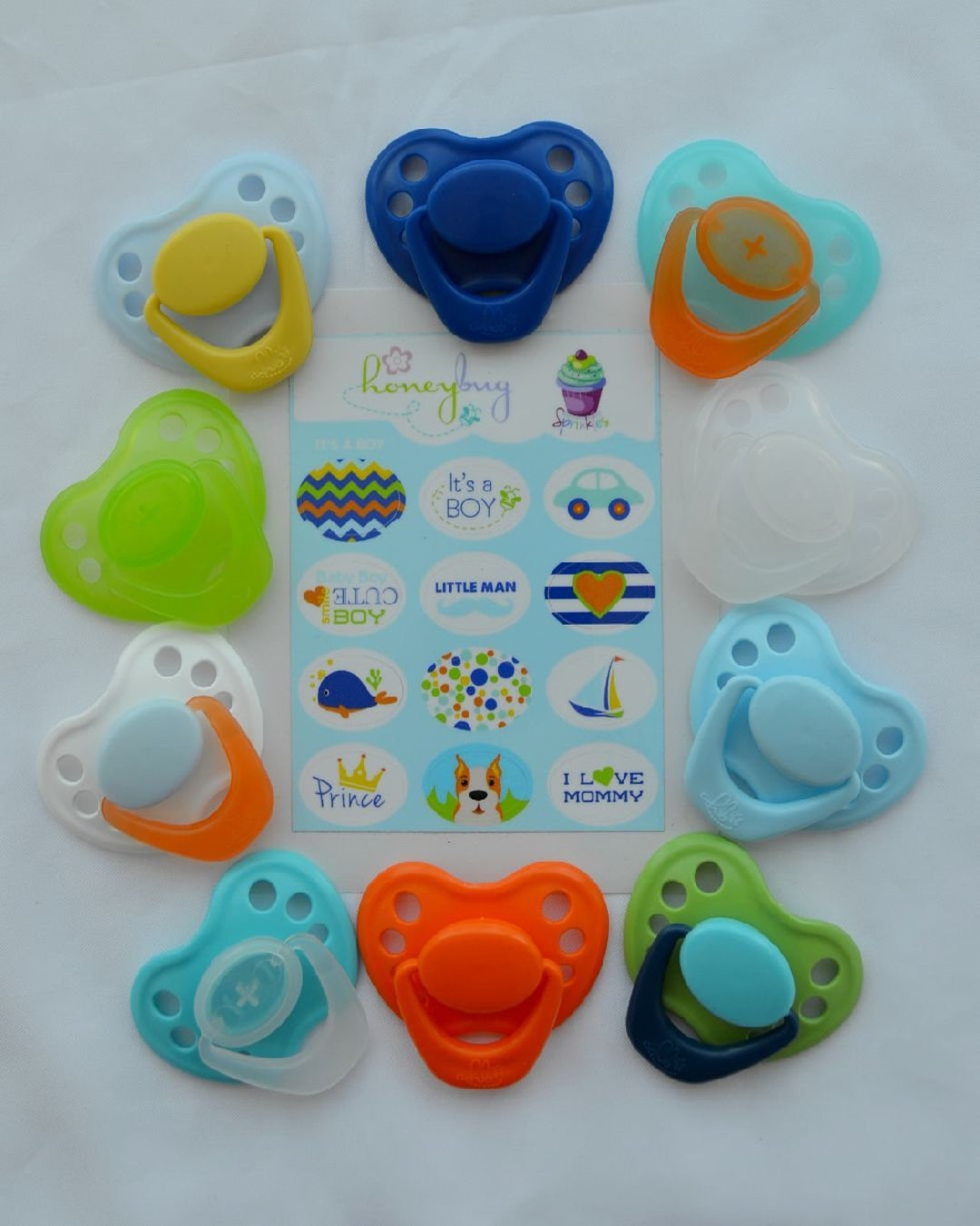It's a Boy - Honeybug KIT Makes (10) Magnetic Pacifiers for REBORN or ...