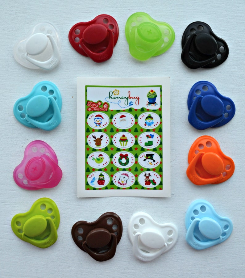 Merry Christmas Honeybug KIT Makes 12 Magnetic Pacifiers - Etsy