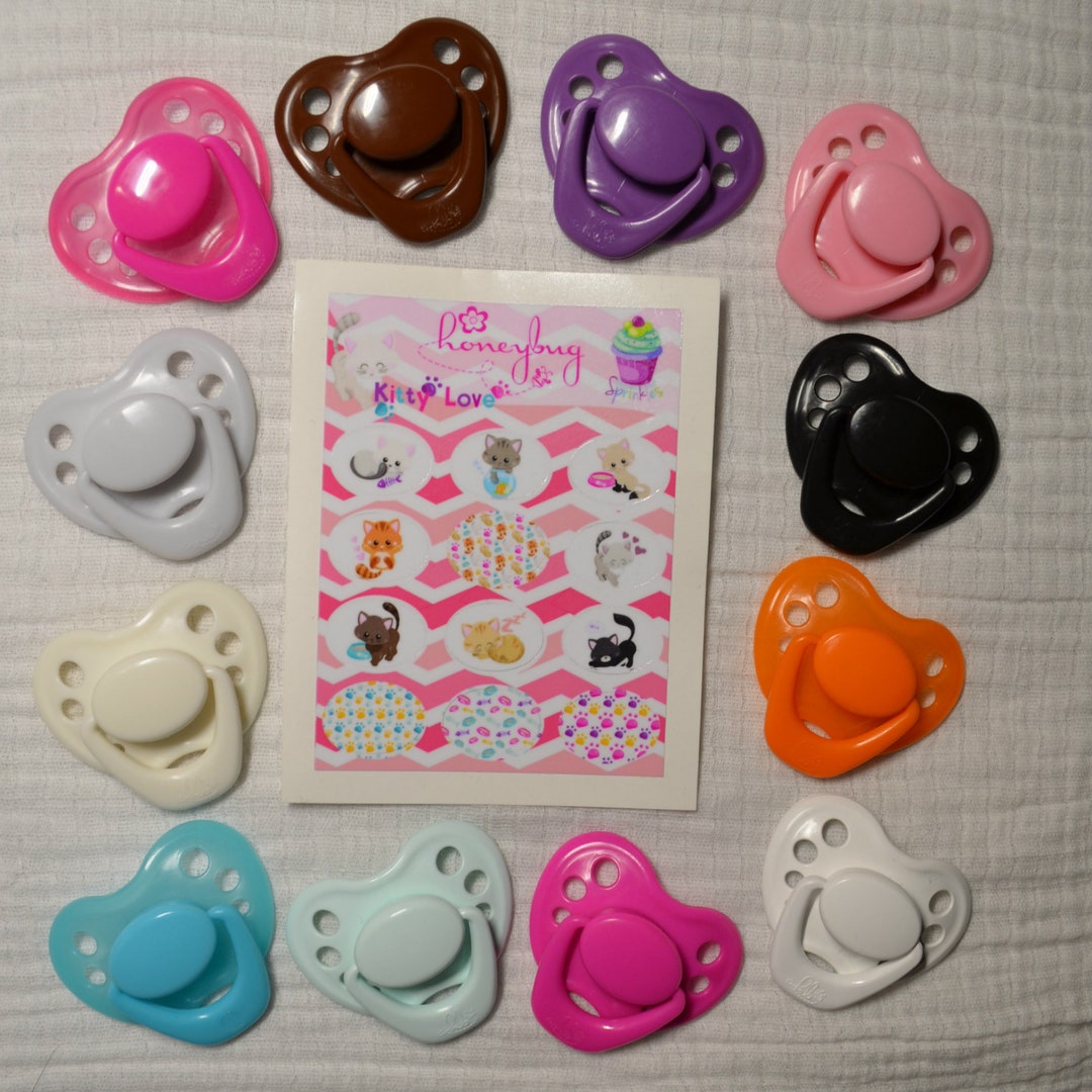 Kittens - Honeybug KIT Makes (12) Magnetic Pacifiers for REBORN or ... Kittens - Honeybug KIT Makes (12) Magnetic Pacifiers for REBORN or ...