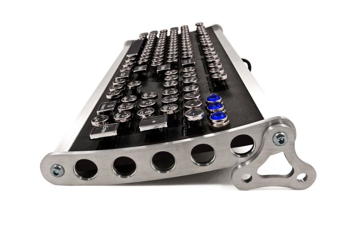 The Aviator Keyboard - Datamancer Aluminum Steampunk Keyboard ...