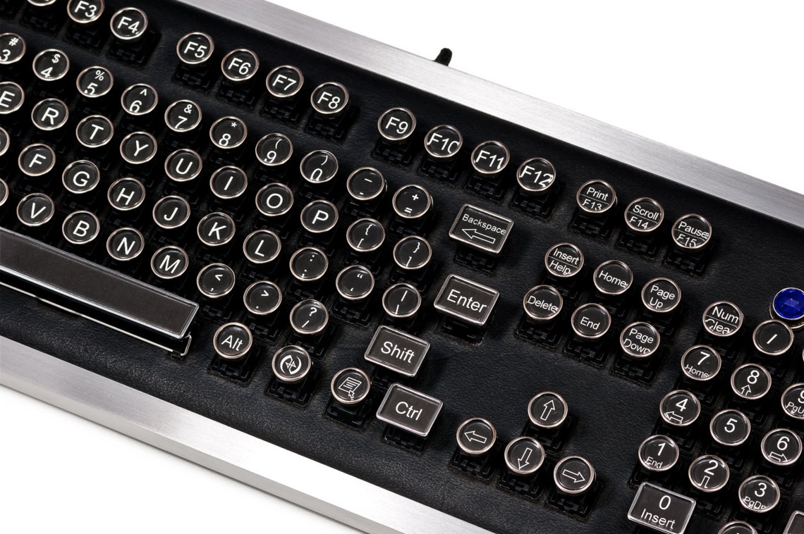 The Aviator Keyboard - Datamancer Aluminum Steampunk Keyboard ...