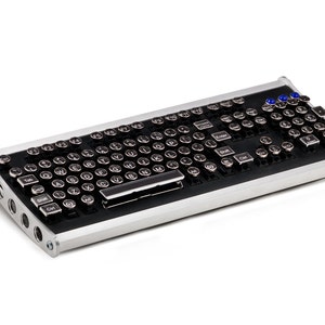 The Aviator Keyboard - Datamancer Aluminum Steampunk Keyboard ...