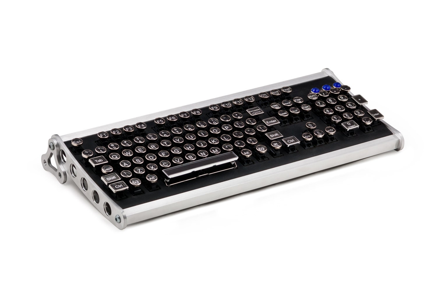 The Aviator Keyboard - Datamancer Aluminum Steampunk Keyboard ...