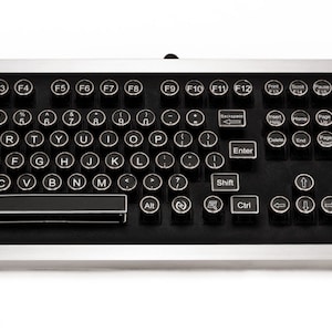 The Aviator Keyboard - Datamancer Aluminum Steampunk Keyboard ...
