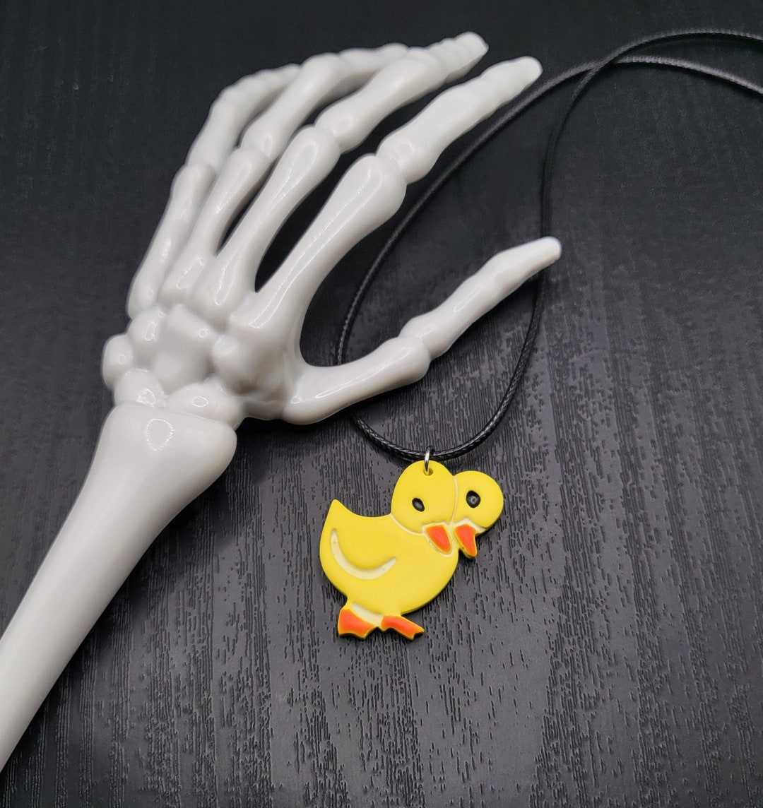 Two Headed Duck Polymer Clay Necklace - Etsy