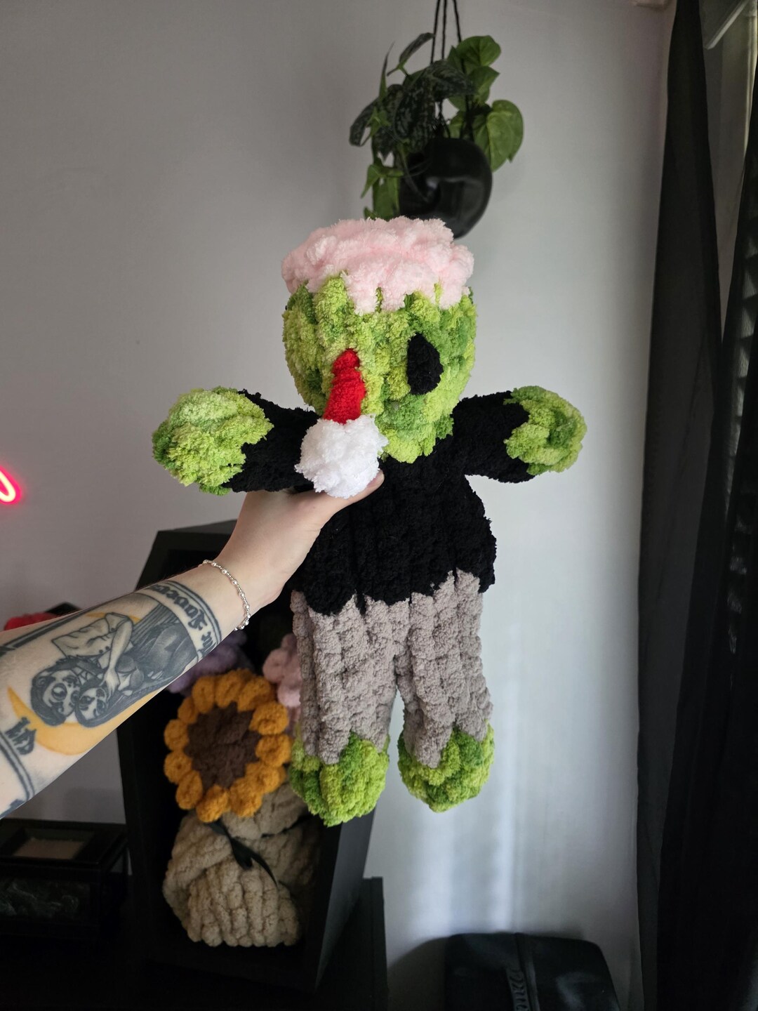 Zombie Hand Knitted Snuggler Plushie - Etsy