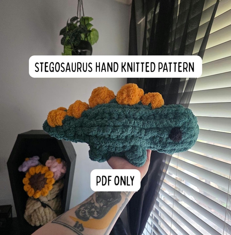 Stegosaurus Hand Knitted PDF Pattern *NO Pictures* - Etsy