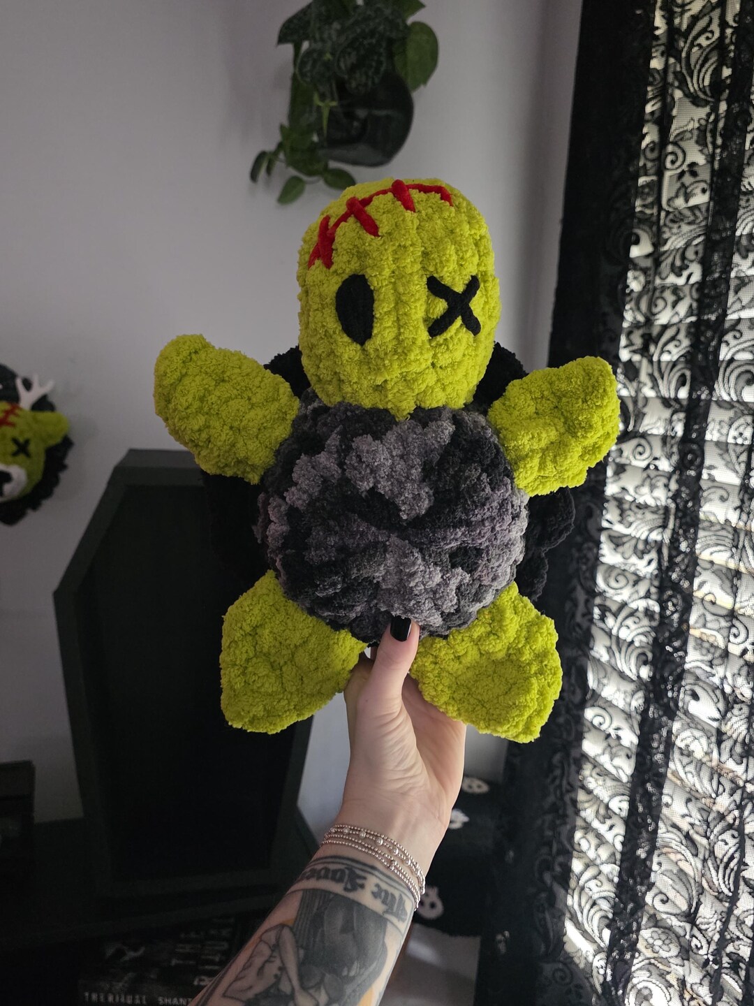 Zombie Turtle Hand Knitted Plushie - Etsy
