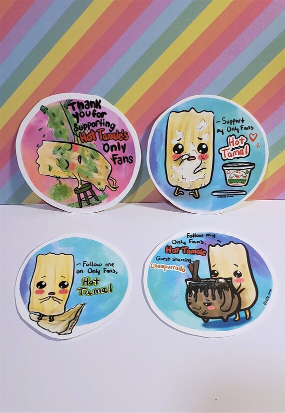 Hot Tamale Vinyl Sticker Pack/tamales/champurrado/of - Etsy