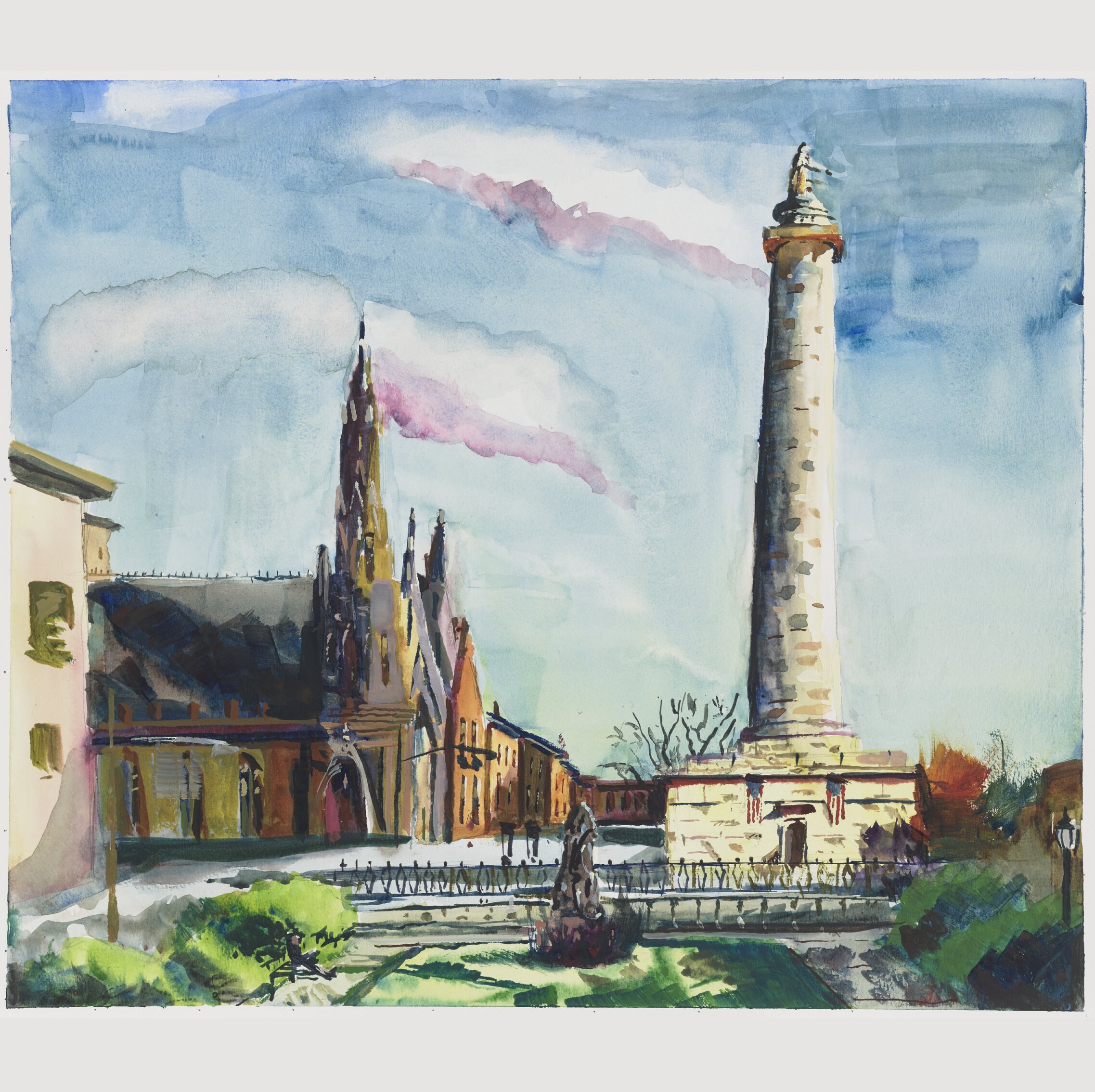 Print - 11 X 14 Mount Vernon - Print of Original Watercolor on Paper - Etsy